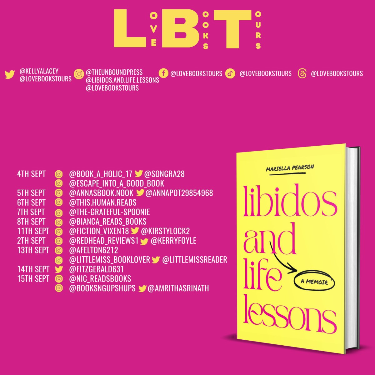 Libidos and Life Lessons: A Memoir by Mariella Pearson #blogtour ...