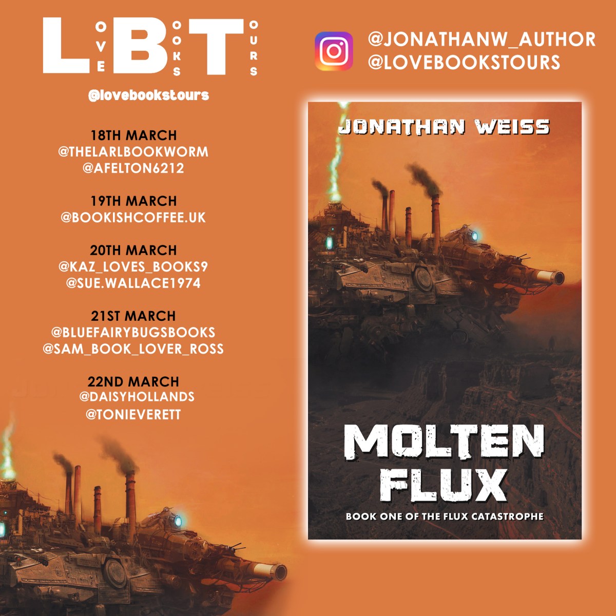 COMING SOON – #Virtualbooktour |Molten Flux by Jonathan Weiss (Book One ...