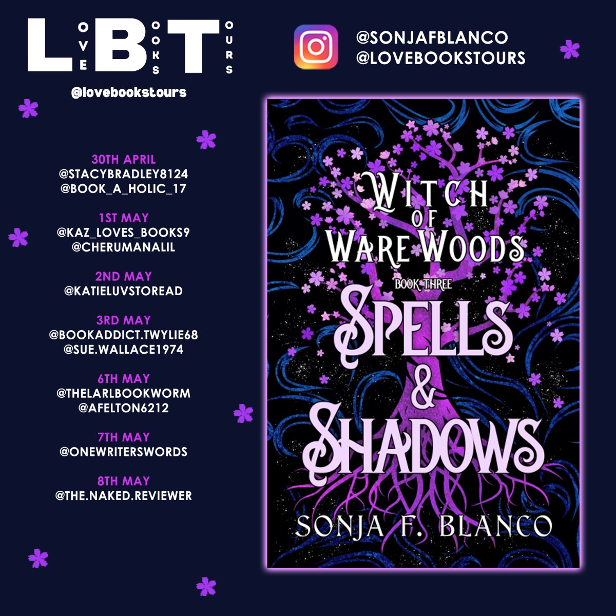 COMING SOON – #Virtualbooktour |Spells and Shadows by Sonja F Blanco (Book 3 in the Witch of ...